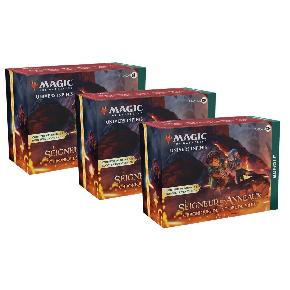 Magic The Gathering - Lot de 3 Bundle - Fat Pack - Le Seigneur des ...
