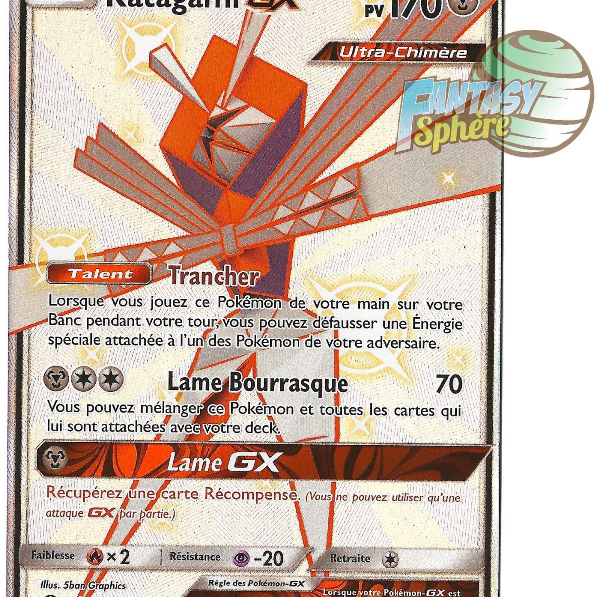 Katagami GX - Full Art Ultra Rare SV73/SV94 - Soleil et Lune 11.5 ...