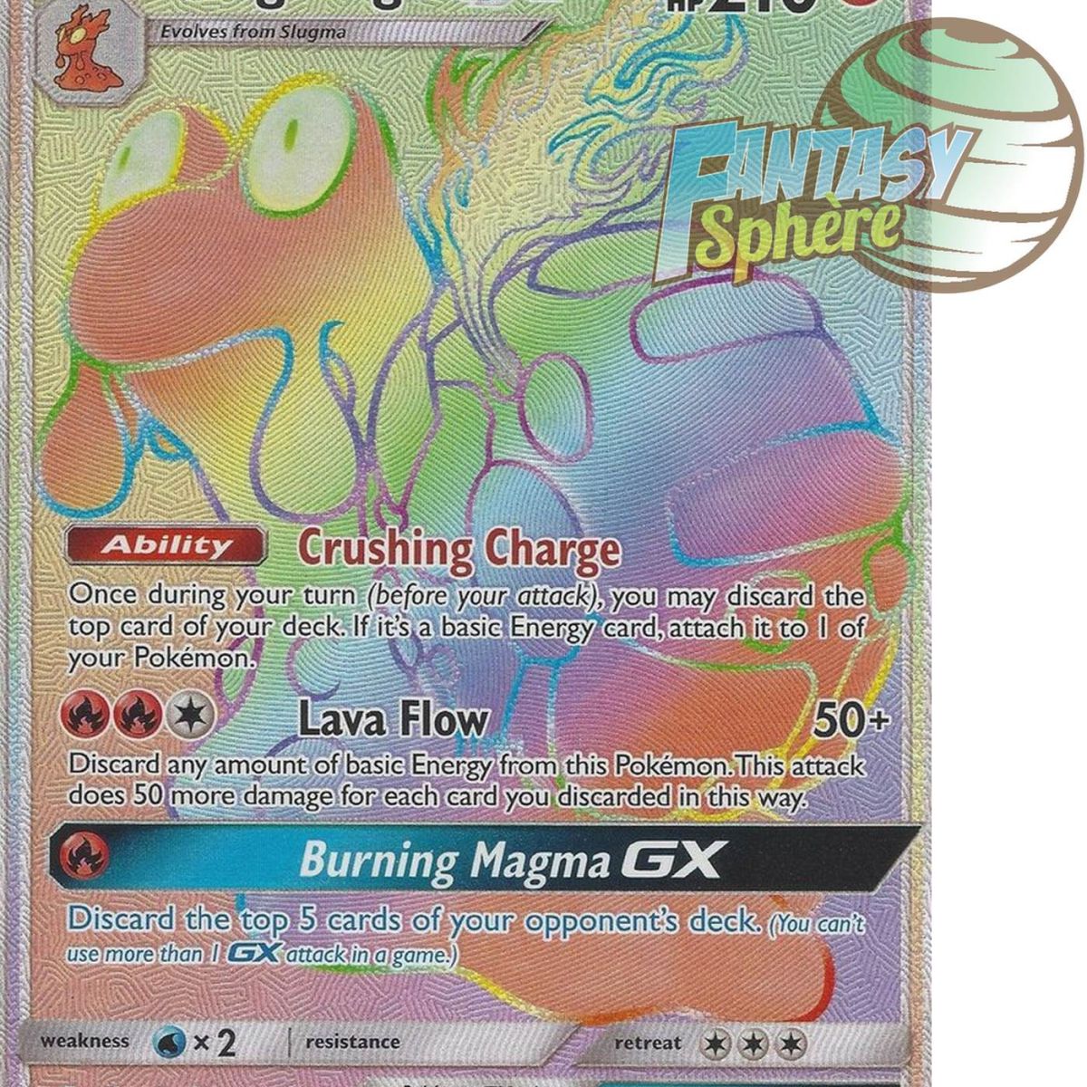 Volcaropod GX - Secret Rare 218/214 - Soleil et Lune 8 Tonnerre Perdu - Fantasy Sphere