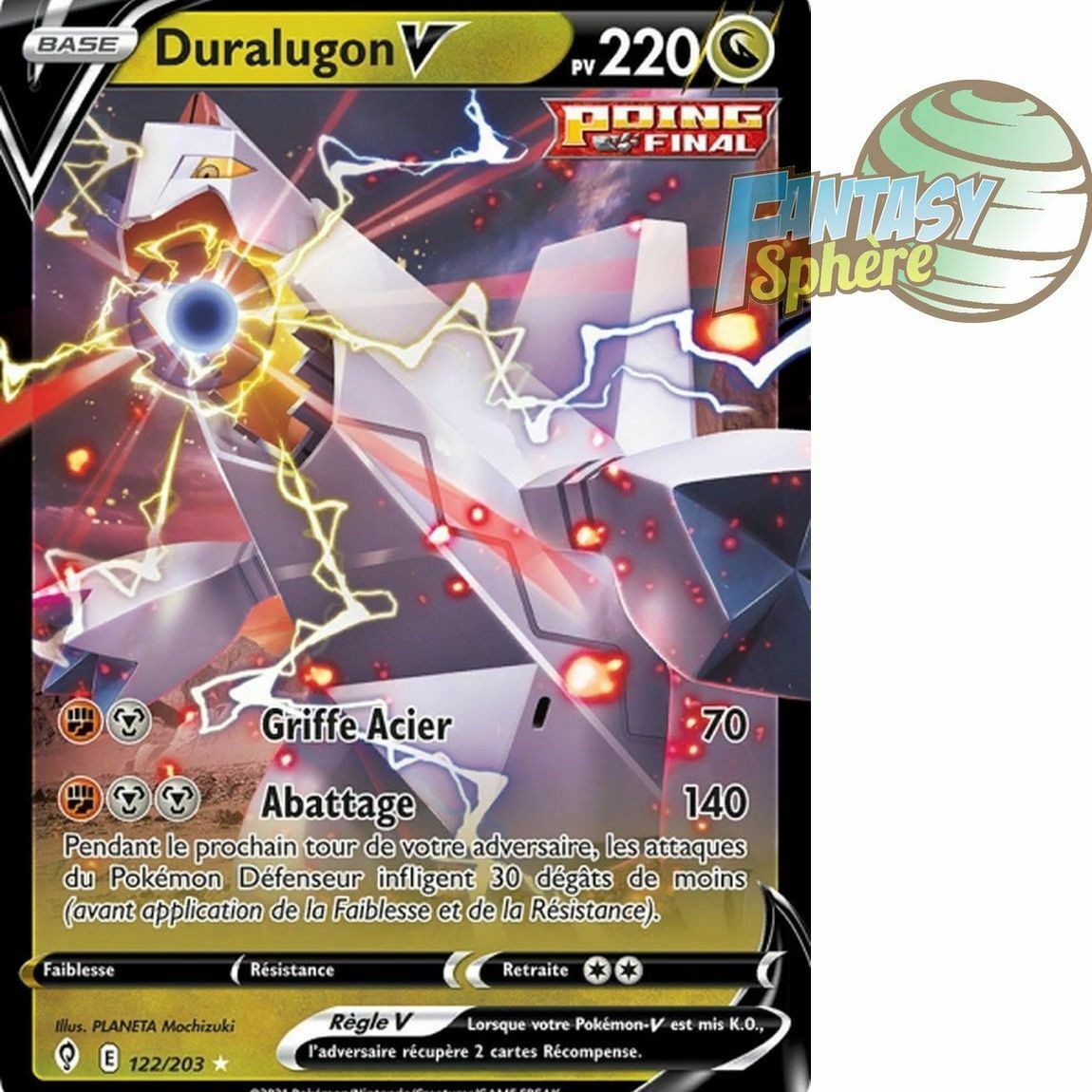 Duralugon V - Ultra Rare 122/203 - Epee et Bouclier Evolution Celeste ...