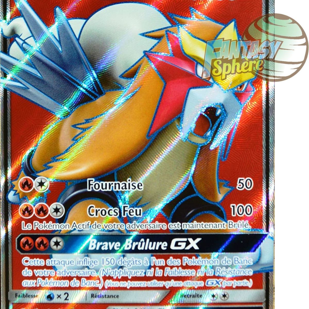 Entei GX - Full Art Ultra Rare Ultra Rare 71/73 - Soleil et Lune 3.5 ...
