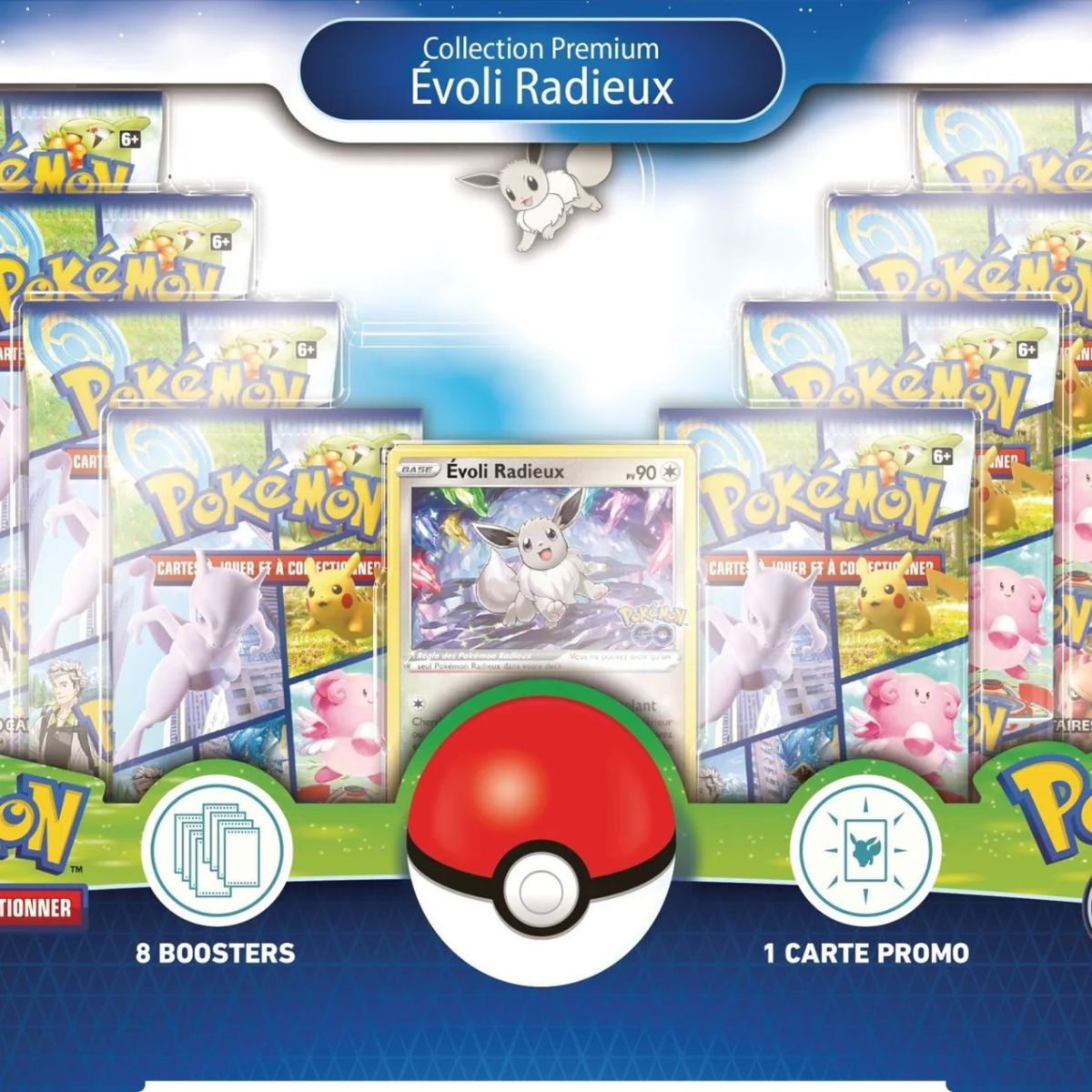 Pokémon - Coffret Premium - Evoli Radieux - Pokémon Go [EB10.5] - FR ...