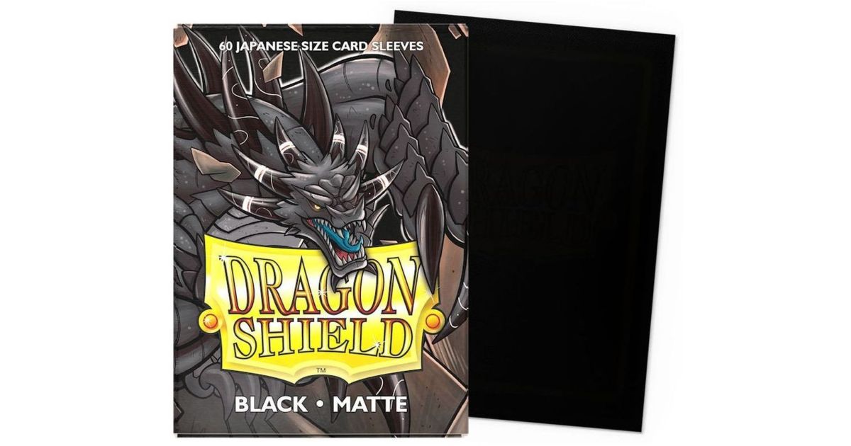 Dragon Shield Small Sleeves - Matte Black (60) - Fantasy Sphere