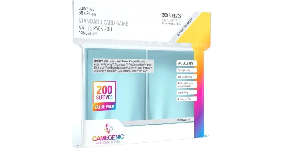200 Protèges Cartes - Standard - Value Pack : Prime Sleeves - Gamegenic ...
