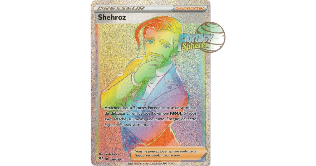 Pokémon - Shehroz - Secret Rare 196/189 - EB03 Ténèbres Embrasées ...