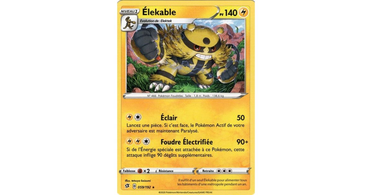 Élekable - Rare 059/192 EB02 Clash des Rebelles - Fantasy Sphere