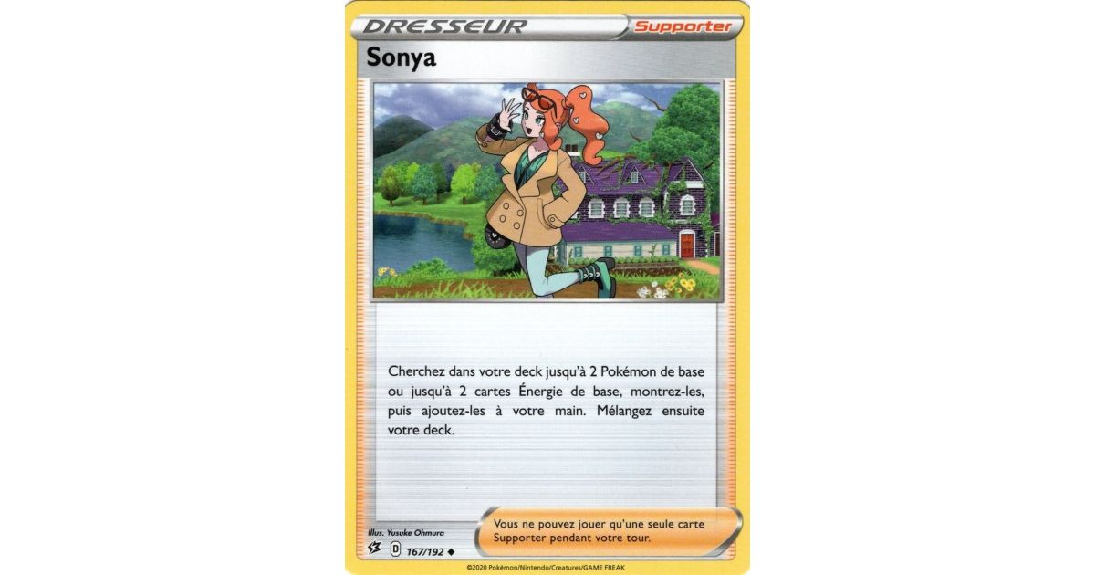 Pokémon - Sonya - Peu commune 167/192 EB02 Clash des Rebelles - Fantasy ...