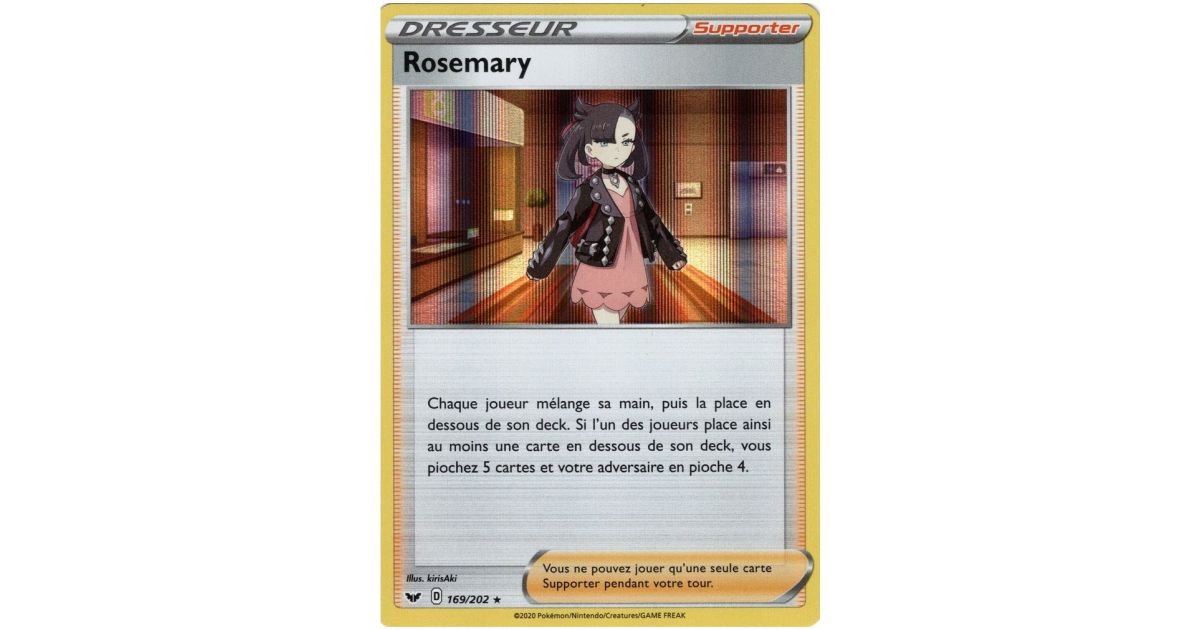 Pokémon - Rosemary - Holo Rare 169/202 EB01 Epée et Bouclier - Fantasy ...