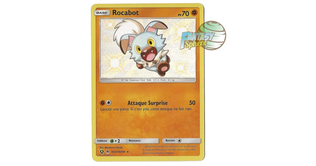 Rocabot - Shiny SV23/SV94 - Soleil et Lune 11.5 Destinees Occultes ...