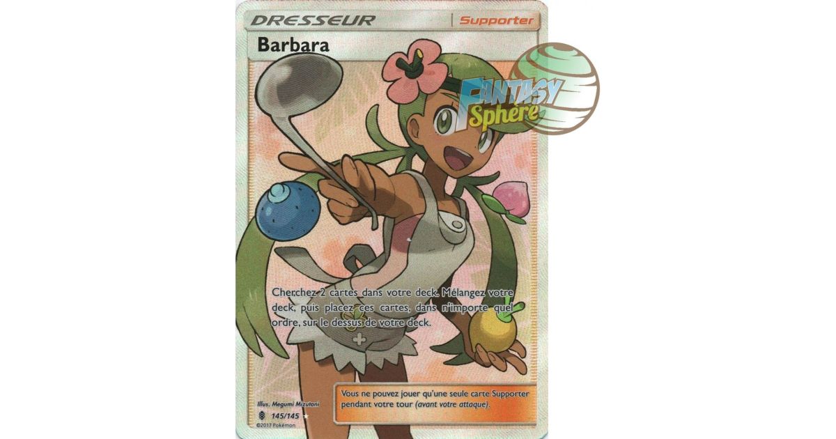 Barbara - Full Art Ultra Rare 145/145 - Soleil et Lune 2 Gardiens ...