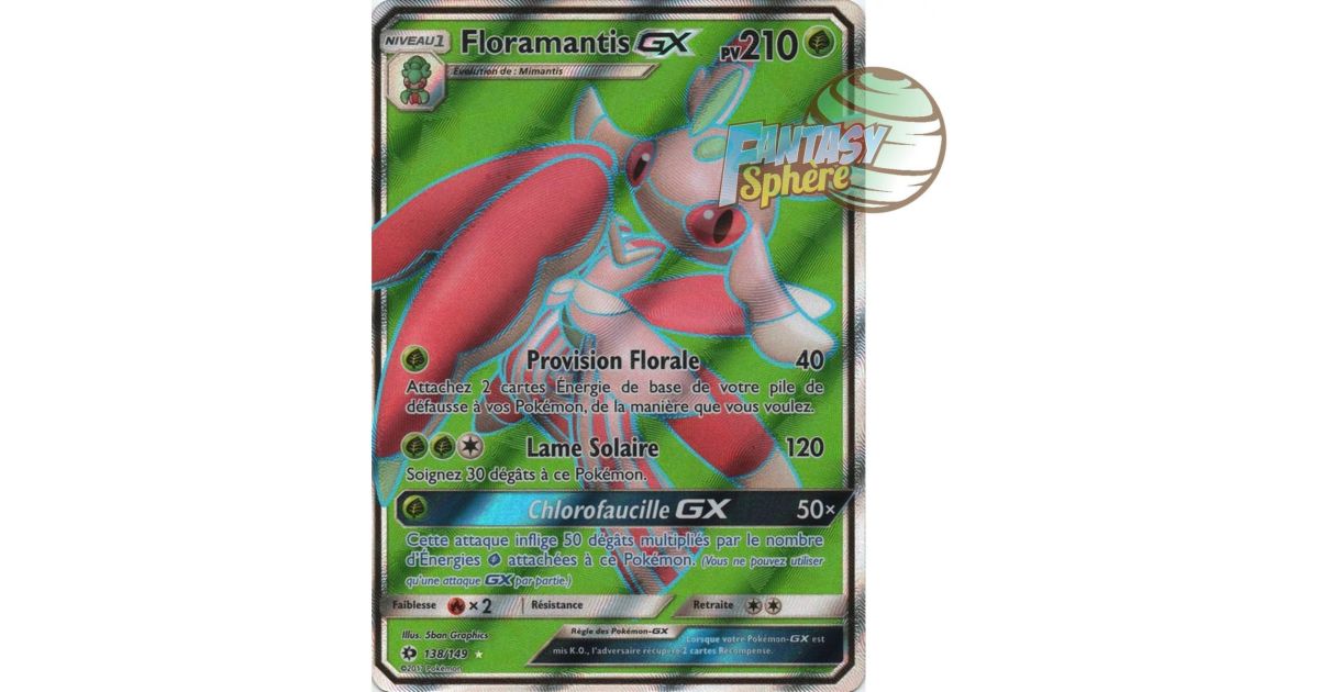 Floramantis GX - Full Art Ultra Rare 138/149 - Soleil et Lune 1 ...