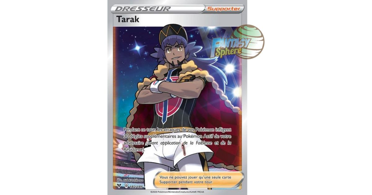 Tarak - Full Art Ultra Rare 182/185 - Epee et Bouclier 4 Voltage ...