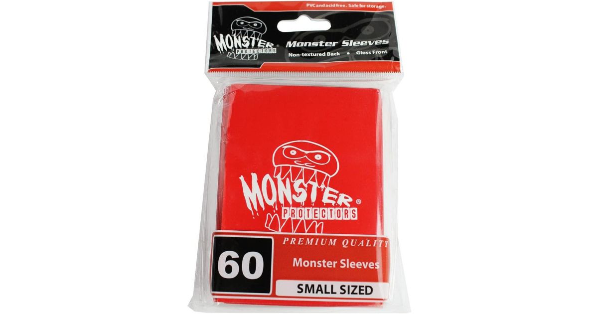 Monster - Monster Logo Small Sleeves - Glossy Red - Rouge (60 ...