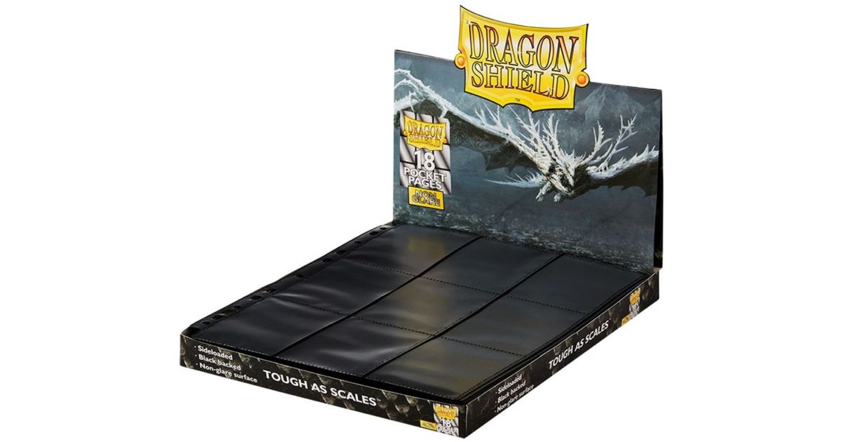 Dragon Shield - 50 Pages de Classeur - 18 Cases - Side-Load Black Non ...