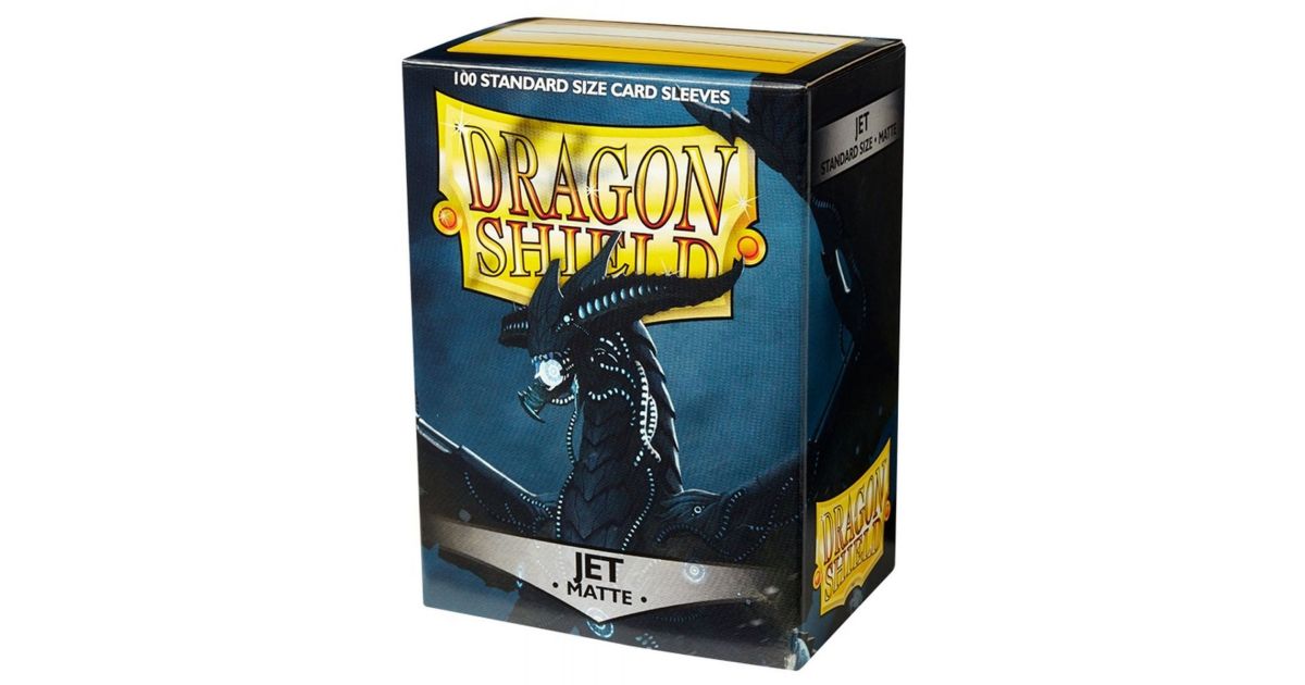 Dragon Shield - Standard Sleeves - Matte Jet (100) - Fantasy Sphere