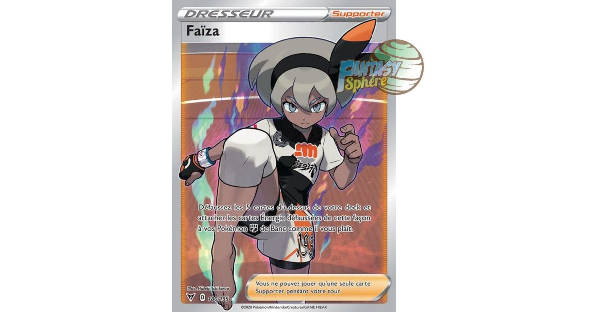 Faïza - Full Art Ultra Rare 180/185 - Epee et Bouclier 4 Voltage ...