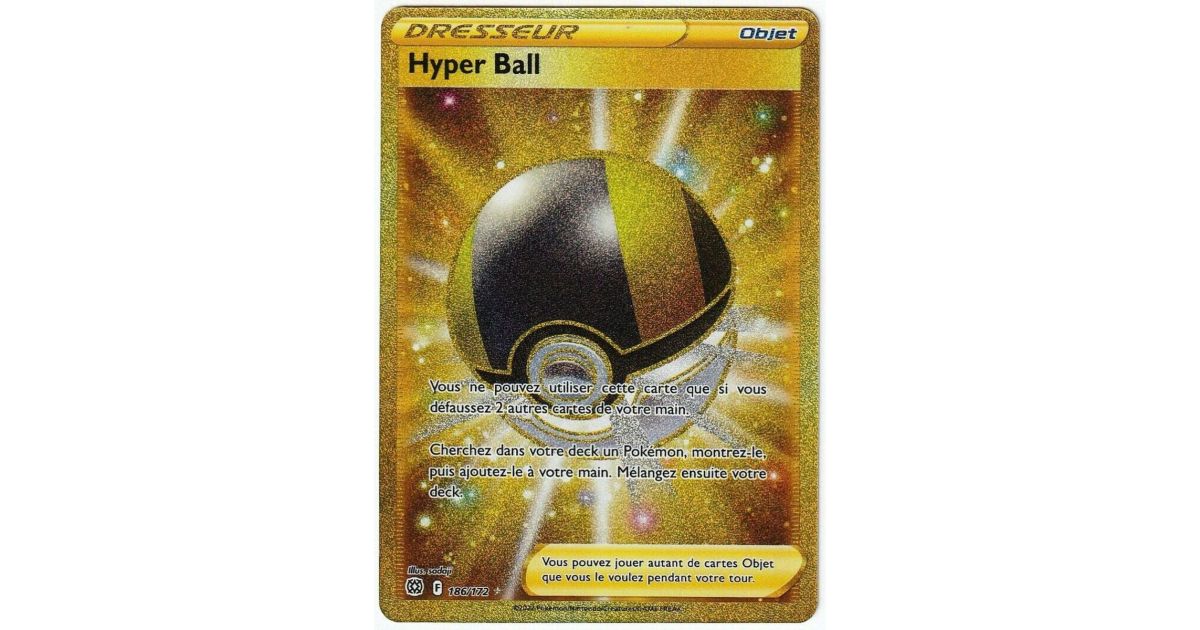 Hyper Ball - Full Art Secrète Rare 186/172 - EB09 Epee et Bouclier ...