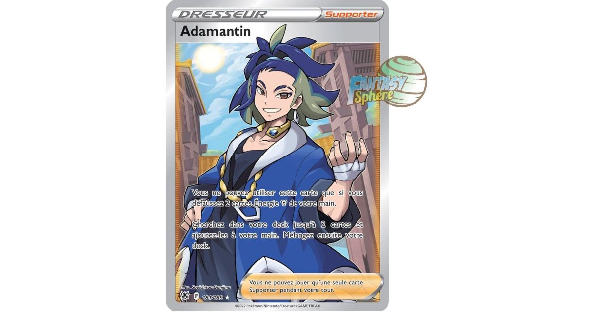 Adamantin - Full Art Ultra Rare 181/189 - Epee et Bouclier Astres ...