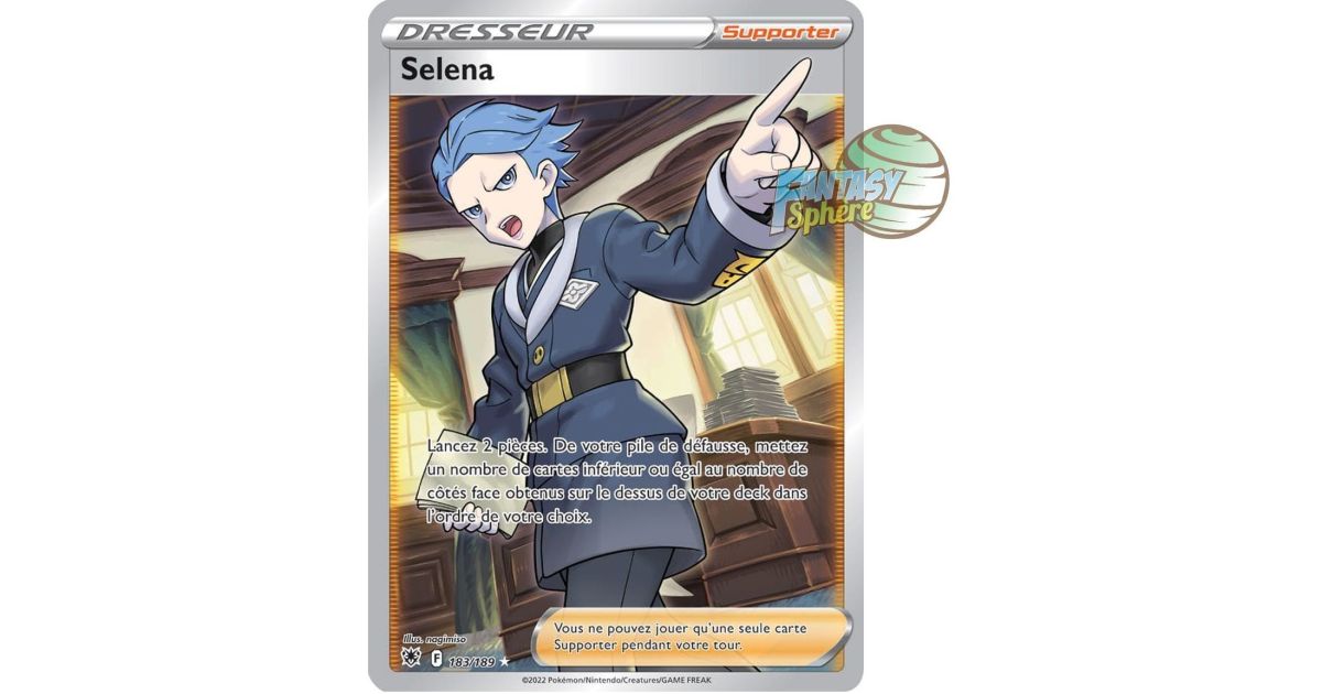 Pokémon - Selena - Full Art Ultra Rare 183/189 - Epee et Bouclier ...