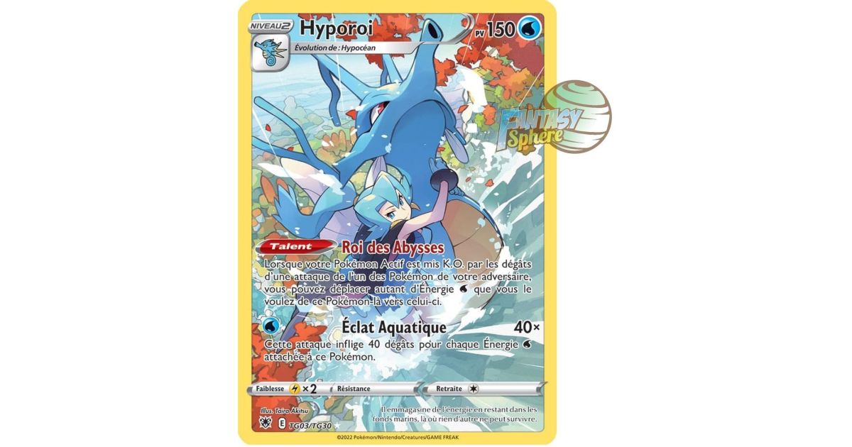 Pokémon - Hyporoi - Ultra Rare TG03/TG30 - Epee et Bouclier Astres ...