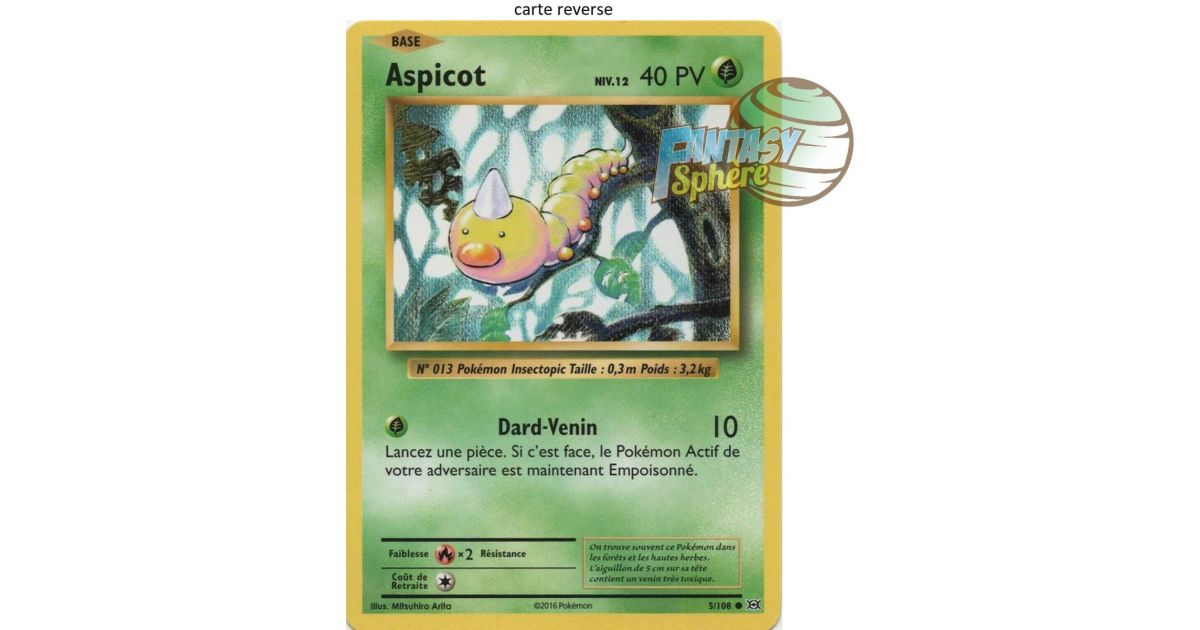 Aspicot - Reverse 5/108 - XY 12 Évolutions - Fantasy Sphere