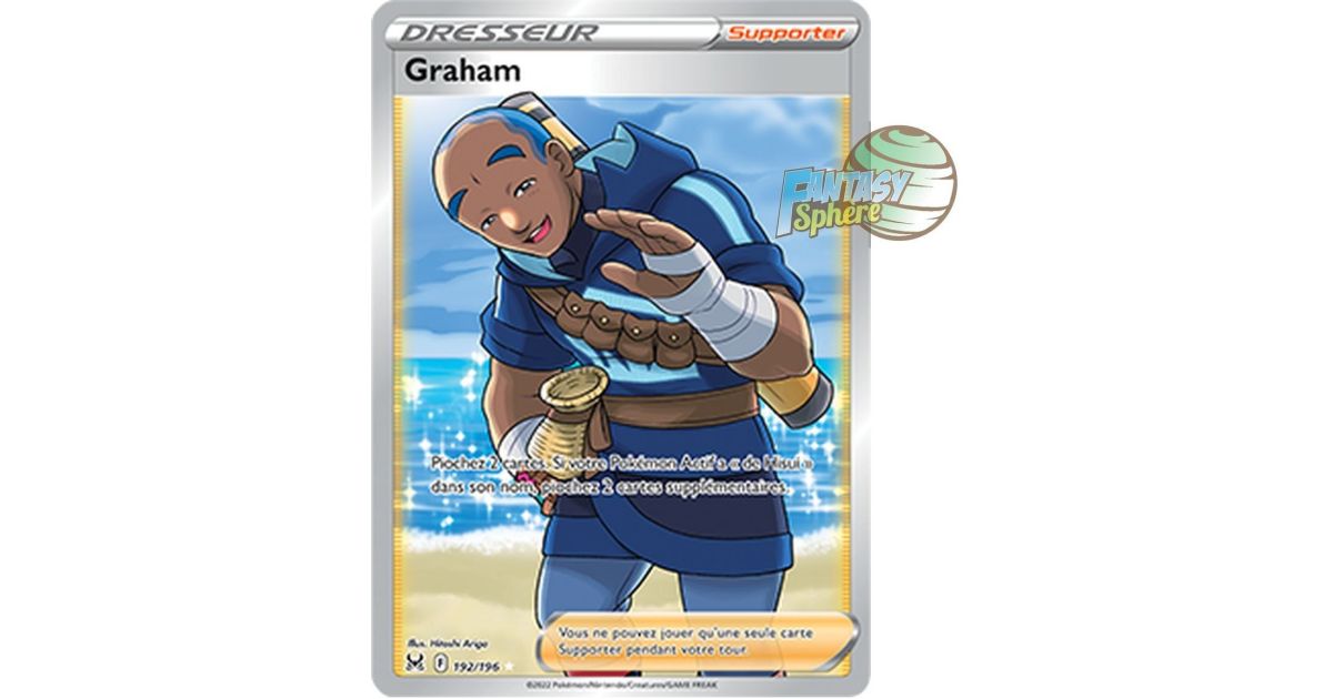 Pokémon - Graham - Full Art Ultra Rare 192/196 - Epee et Bouclier 11 ...