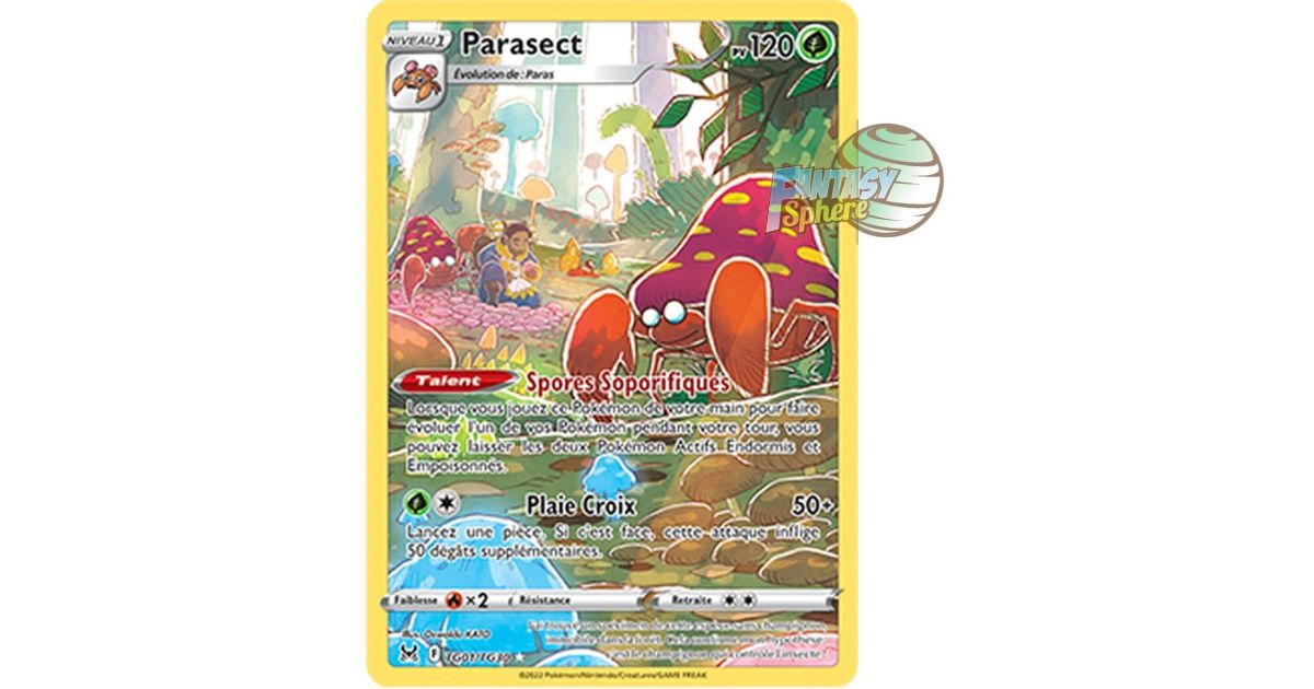 Parasect - Full Art Ultra Rare TG01/TG30 - Epee et Bouclier 11 Origine ...