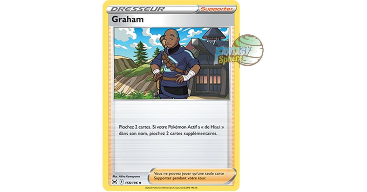 Pokémon - Graham - Peu Commune 158/196 - Epee et Bouclier 11 Origine ...