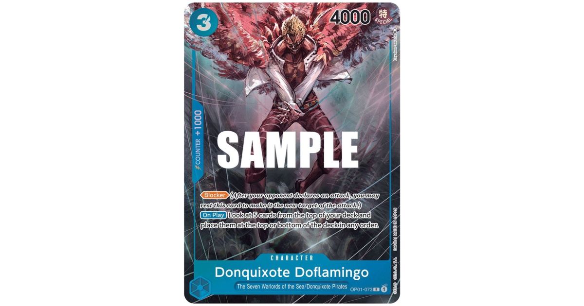 Donquixote Doflamingo - R Parallel OP01-073 - OP01 Romance Dawn - Fantasy Sphere
