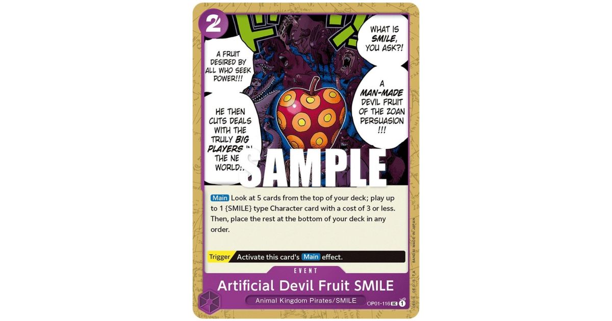 Artificial Devil Fruit SMILE - UC OP01-116 - OP01 Romance Dawn - Fantasy Sphere