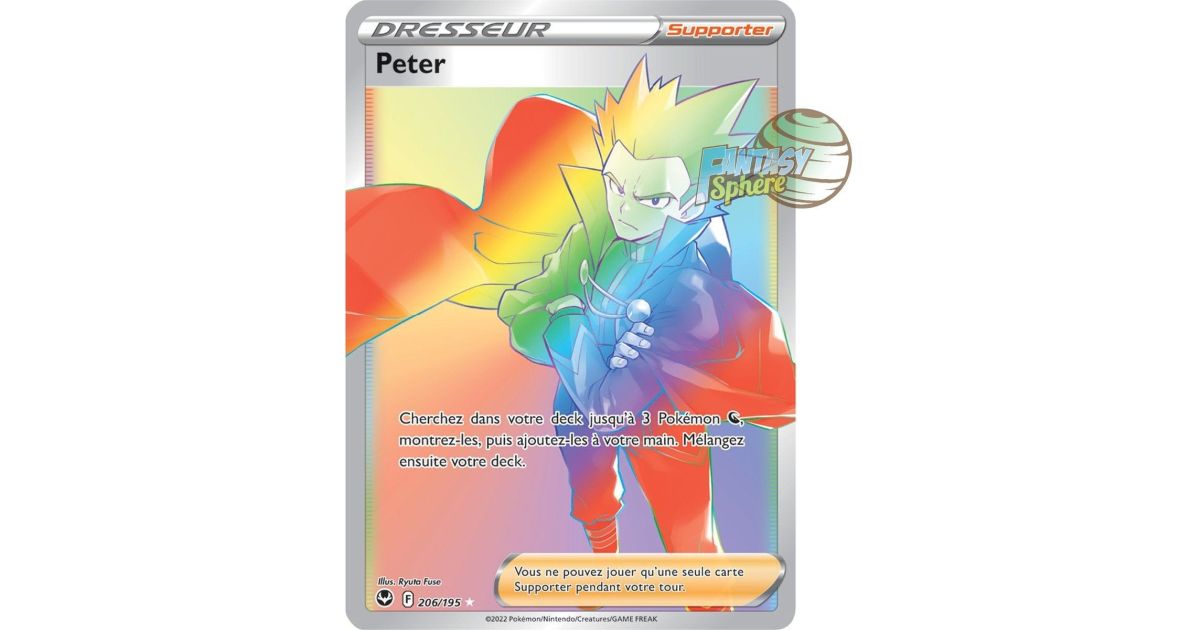 Pokémon - Peter - Secret Rare 206/195 - Epee et Bouclier 12 Tempete ...