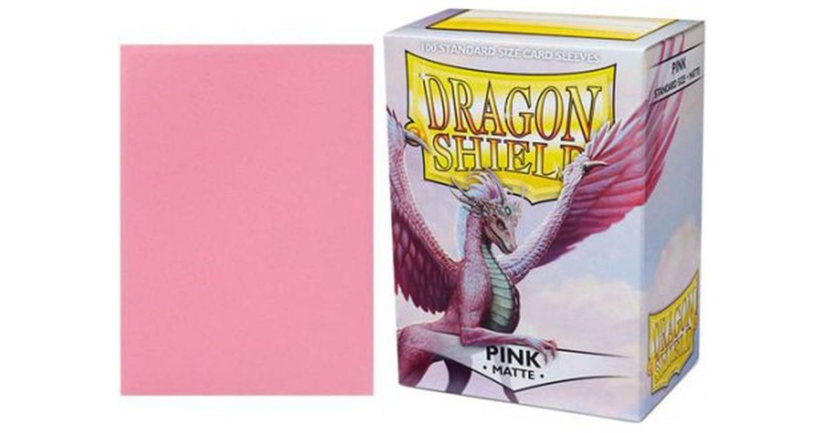 Dragon Shield - Standard Sleeves - Matte Pink (100) - Fantasy Sphere