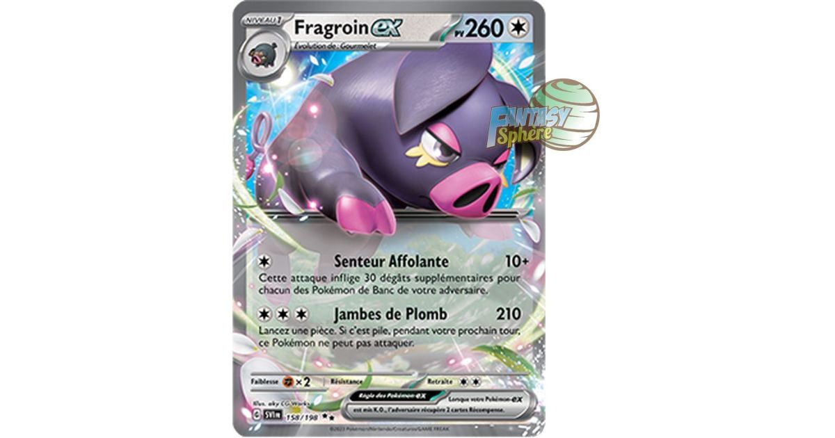 Fragroin EX - Double Rare 158/198 - Ecarlate et Violet - Fantasy Sphere