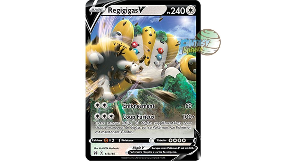 Regigigas V - Ultra Rare 113/159 - Epee et Bouclier 12.5 Zenith Supreme ...
