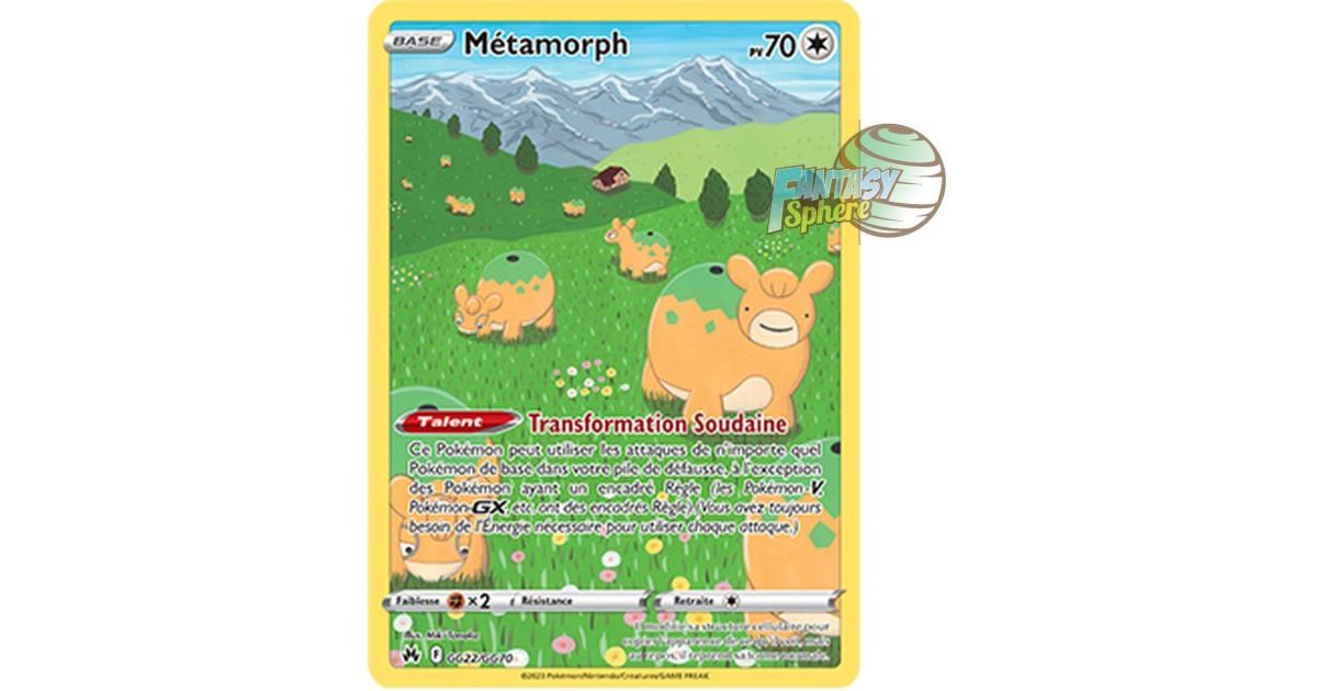 Métamorph - Rare GG22/GG70 - Epee et Bouclier 12.5 Zenith Supreme - Fantasy Sphere