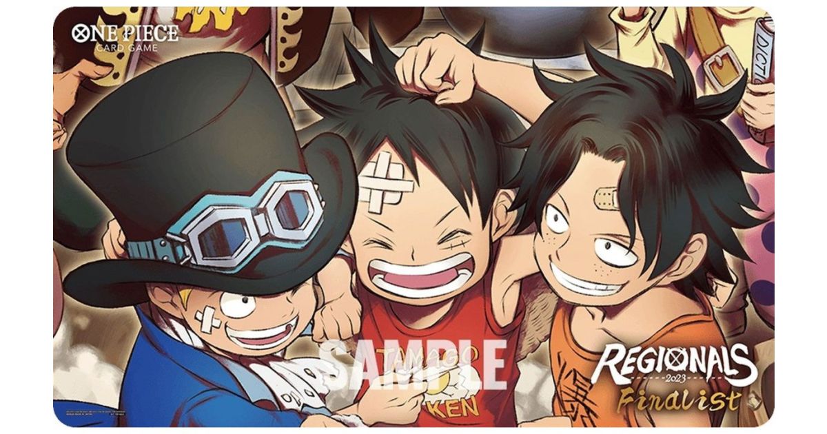 One Piece - Playmat - Offline Regional Finalist "Sabo, Ace & Luffy ...