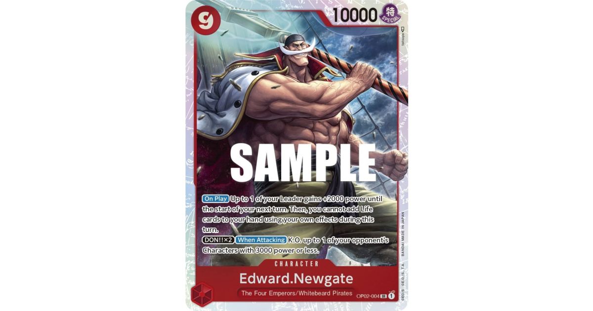 Edward.Newgate (004) - SR OP02-004 - OP02 Paramount War - Fantasy Sphere