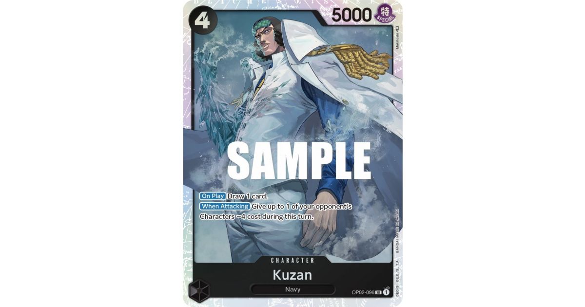 Kuzan (096) - SR OP02-096 - OP02 Paramount War - Fantasy Sphere