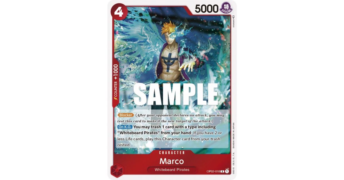 Marco - R OP02-018 - OP02 Paramount War - Fantasy Sphere