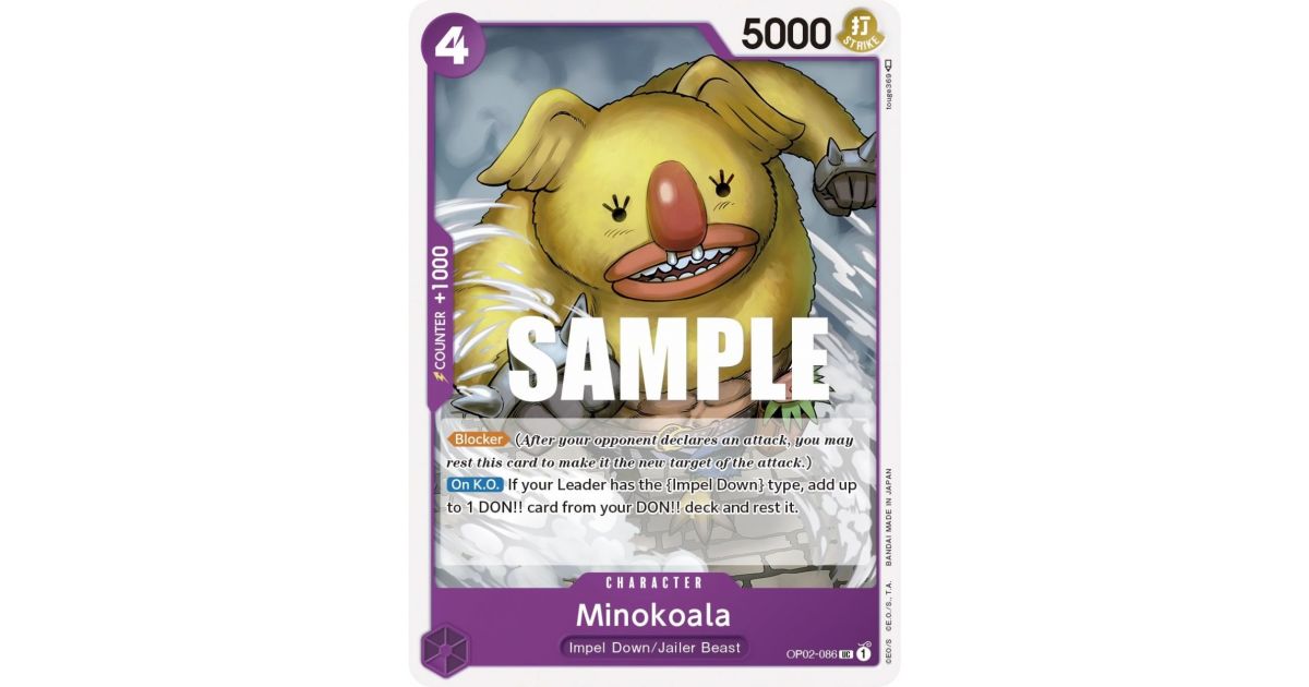 Minokoala - UC OP02-086 - OP02 Paramount War - Fantasy Sphere