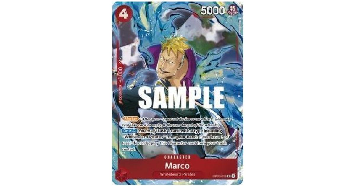 Marco (Alternate Art) - R Parallel OP02-018 - OP02 Paramount War - Fantasy Sphere