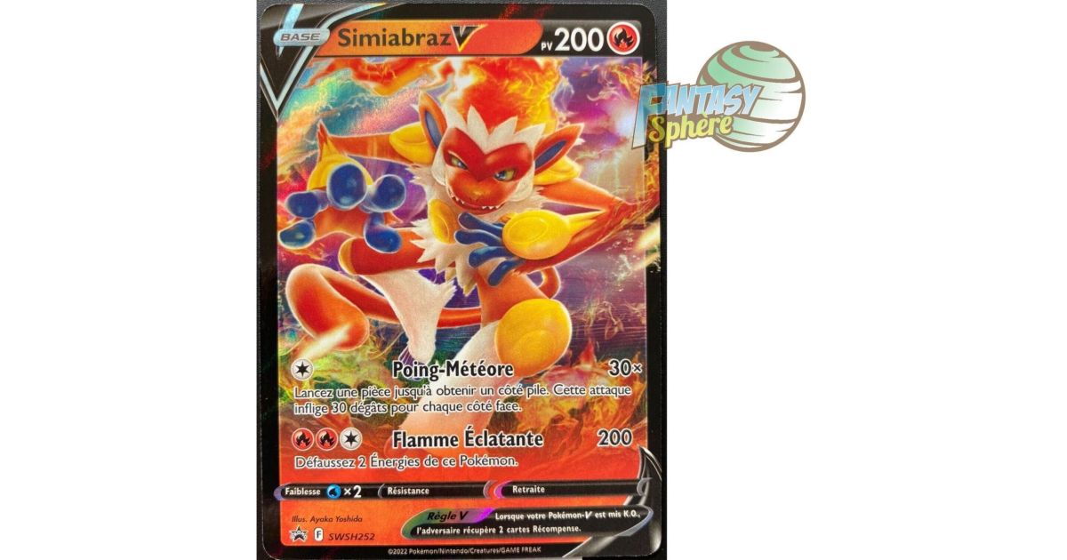 Pokémon SIMIABRAZ SWSH252 PROMO FR NEUF - Fantasy Sphere