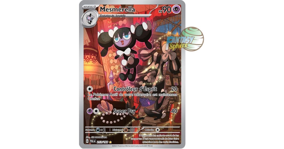 Mesmérella - Illustration Rare 213/193 - Ecarlate et Violet Evolution à ...