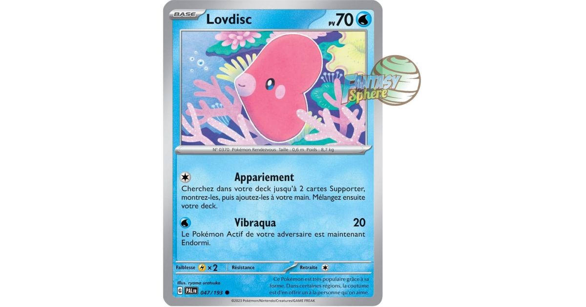 Lovdisc - Reverse 47/193 - Ecarlate et Violet Evolution à Paldea ...