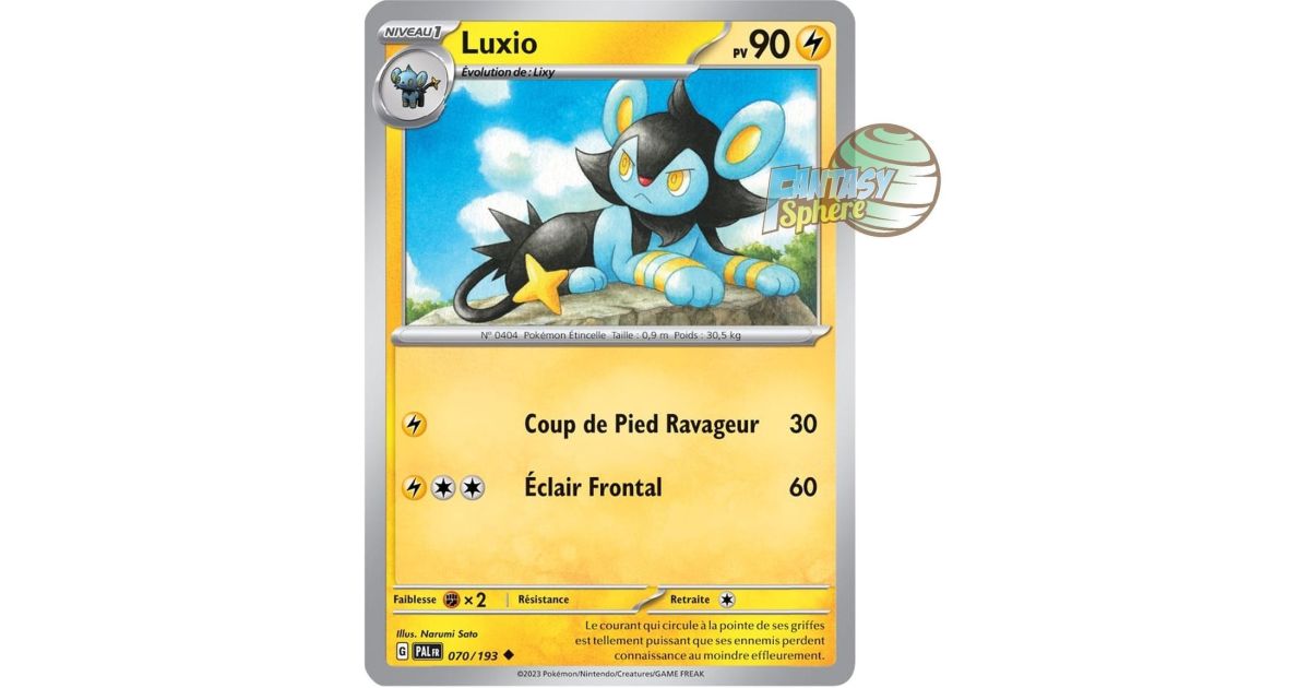 Luxio - Reverse 70/193 - Ecarlate et Violet Evolution à Paldea ...