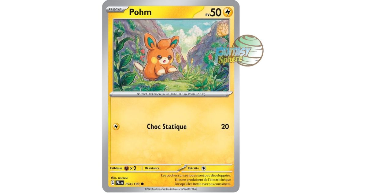 Pohm - Reverse 74/193 - Ecarlate et Violet Evolution à Paldea - Fantasy ...