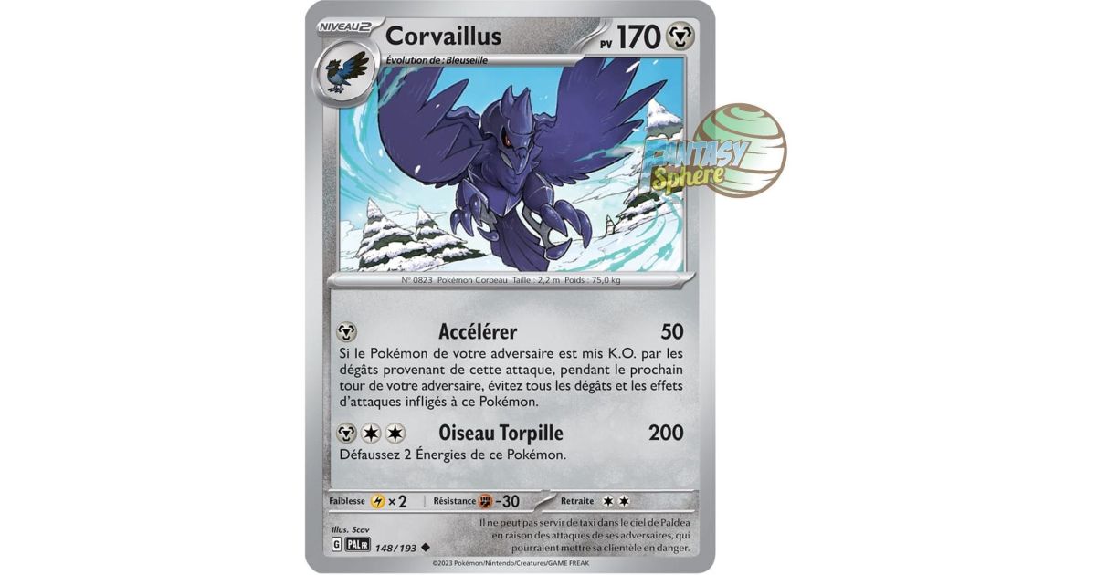 Corvaillus - Reverse 148/193 - Ecarlate et Violet Evolution à Paldea ...
