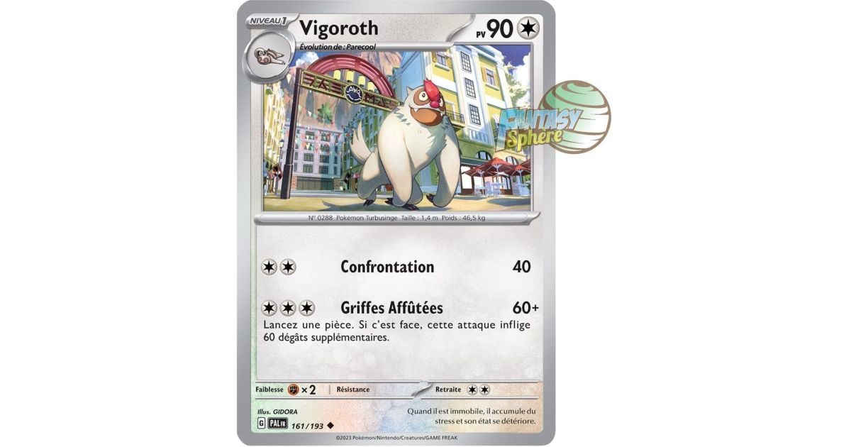 Vigoroth - Reverse 161/193 - Ecarlate et Violet Evolution à Paldea ...