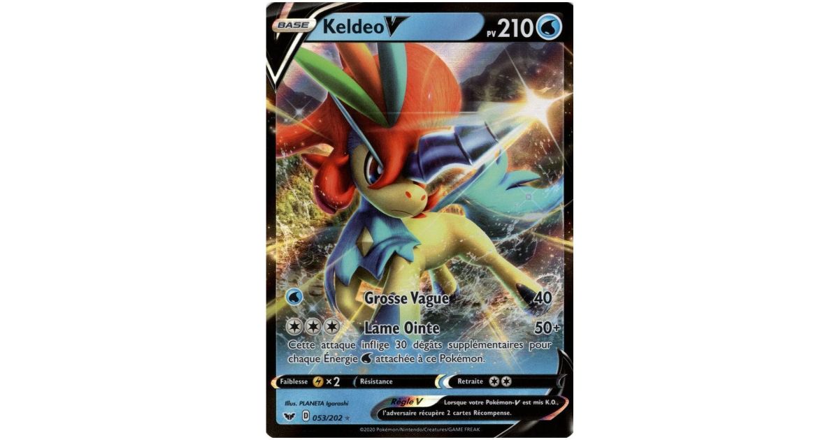 Keldeo V - Ultra Rare 53/202 - Epee et Bouclier 1 - Fantasy Sphere