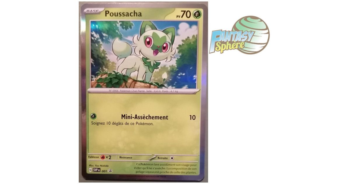 Pokémon Poussacha Holo SVP 001 Promo - SV1 Ecarlate et Violet - FR ...